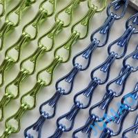 China JUMAO Aluminum Alloy Chain Link Curtains 10x22mm Hook Size with 1.8mm/2.0mm Wire Diameter for Architectural Applications for sale
