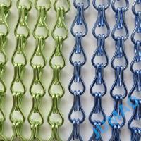 China JUMAO Aluminum Alloy Chain Link Curtains 10x22mm Hook Size with 1.8mm/2.0mm Wire Diameter for Architectural Applications for sale