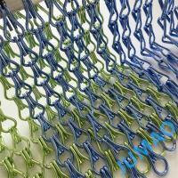 China JUMAO Aluminum Alloy Chain Link Curtains 10x22mm Hook Size with 1.8mm/2.0mm Wire Diameter for Architectural Applications for sale