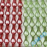 China JUMAO 10x22mm Metal Chain Link Curtains - Aluminum Alloy Mesh Space Dividers with Fireproof & Rust-Resistant Properties for sale
