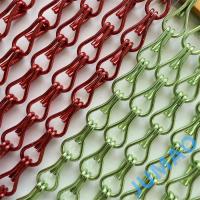 China JUMAO 10x22mm Metal Chain Link Curtains - Aluminum Alloy Mesh Space Dividers with Fireproof & Rust-Resistant Properties for sale