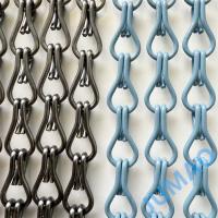 China JUMAO Aluminum Chain Link Curtains 10x22mm Hook Size with 1.8mm/2.0mm Wire Diameter for Architectural Applications for sale