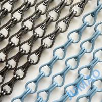 China JUMAO Aluminum Chain Link Curtains 10x22mm Hook Size with 1.8mm/2.0mm Wire Diameter for Architectural Applications for sale