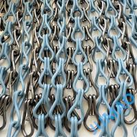 China JUMAO Aluminum Chain Link Curtains 10x22mm Hook Size with 1.8mm/2.0mm Wire Diameter for Architectural Applications for sale