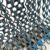 China JUMAO Aluminum Chain Link Curtains 10x22mm Hook Size with 1.8mm/2.0mm Wire Diameter for Architectural Applications for sale