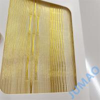 China Brass Mesh Laminated Glass Large Size Width 1500-2700mm for sale