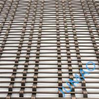 China Bronzed Decorative Metal Mesh Screen Room Divider 1x3 Meters Customizable for sale