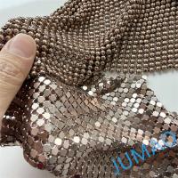 China JUMAO Aluminum Sequin Curtain 100cm x 200cm Metallic Mesh Drape for Wedding Backdrop Stage Decoration for sale