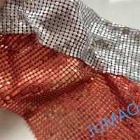 China JUMAO Aluminum Sequin Curtain 1x2m Metal Scale Mesh Drape for Event Backdrop Wedding Party Decoration for sale