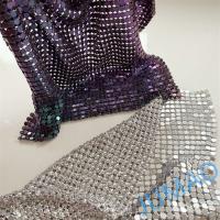 China JUMAO Aluminum Metallic Spangle Curtain 1x2m Waterproof Event Backdrop Decorative Sequin Drape for sale