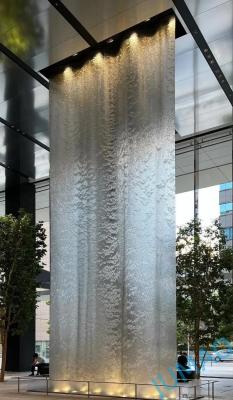 China Stainless Steel Water Mesh Curtain 3m Height 5m Width Architectural Water Feature for sale