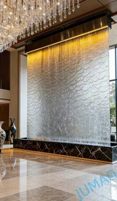 China Stainless Steel Water Mesh Curtain Decorative Waterfall Screen 304 2m Height for sale