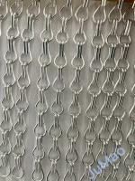 China Golden Finish Aluminum Chain Link Curtains 1.5-2.0mm Wire Diameter for Space Division & Architectural Design for sale