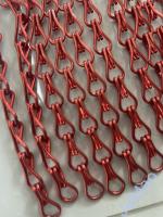 China Golden Finish Aluminum Chain Link Curtains 1.5-2.0mm Wire Diameter for Space Division & Architectural Design for sale