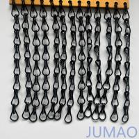 China Commercial Orange Chain Link Fly Curtain - 7m Height × 50m Width Aluminum Alloy with 1.5-2.0mm Wire Diameter for sale