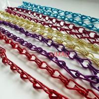 China Electroplated Aluminum Chain Link Curtains 10mm Link Width 2.5 Kg Decorative Metal Screens for sale