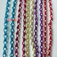 China Electroplated Aluminum Chain Link Curtains 10mm Link Width 2.5 Kg Decorative Metal Screens for sale