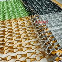 China Customizable Upon Request Metal Chain Link Curtains Robust And Easy To Install for sale