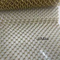 China Air Permeability Metal Mesh Curtains Architectural Decorative Drapery for sale