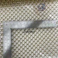 China Air Permeability Metal Mesh Curtains Architectural Decorative Drapery for sale