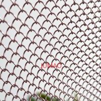 China Spiral Decorative Metal Mesh Indoor Architectural Woven Mesh 1.5mm Wire 12mm Hole for sale