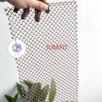 China JUMAO Architectural Mesh Cascade Decorative Metal Mesh 2m x 4m Stainless Steel for sale