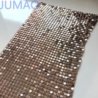 China JUMAO Metal Sequin Curtains Durable Shimmer Mesh 1sqm Min Order for Event Decor for sale