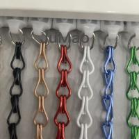 China Aluminum Chain Link Curtains 1.8mm Wire Diameter Heavy Duty Metal Mesh Curtains for Warehouse for sale