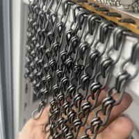 China Aluminum Chain Link Curtains 25mm Chain Length Temperature Resistance -40C to 200C for sale