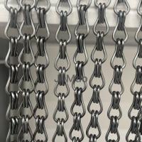 China Aluminum Chain Link Curtains 25mm Chain Length Temperature Resistance -40C to 200C for sale