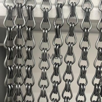 China Aluminum Chain Link Curtains 25mm Chain Length Temperature Resistance -40C to 200C for sale