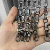 China Aluminum Chain Link Curtains 25mm Chain Length Temperature Resistance -40C to 200C for sale