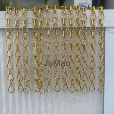 China Ceiling Mounted Stainless Steel Metal Chain Link Curtains 25mm Chain Length 1.8mm Wire Diameter for sale