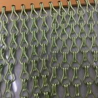 China Brass Finish Metal Chain Link Curtain 25mm Chain Link Length Aluminum Chains for Commercial Use for sale