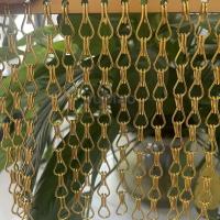 China Ceiling Mounted Stainless Steel Metal Chain Link Curtains 25mm Chain Length 1.8mm Wire Diameter for sale