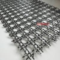 China Crimped Architectural Metal Mesh Decorative Wire Mesh Indoor Partitions for sale