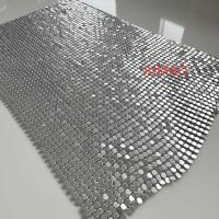 China Decorative Stainless Steel Metal Mesh Curtain 3mm Hole Indoor Partition Screen for sale