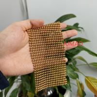 China Decorative Stainless Steel Metal Mesh Curtain 3mm Hole Indoor Partition Screen for sale
