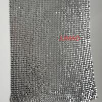 China Aluminum Metal Privacy Screen Partition Decorative Sequin Curtain 3mm Hole 0.8mm Wire for sale