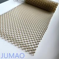 China Premium Chainmail Style Metal Mesh Curtains Decorative Fireplace Screen Drapery for sale