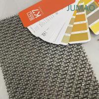 China Architectural Mesh Screen 5-90% Opening Round Flat Wire Decorative Metal Mesh for Space Division for sale
