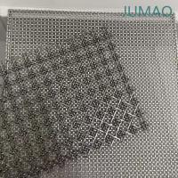China Architectural Mesh Screen 5-90% Opening Round Flat Wire Decorative Metal Mesh for Space Division for sale