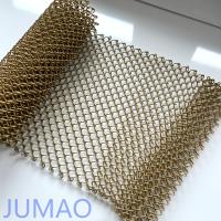 China Stainless Steel Metal Mesh Curtains 6mm-30mm Holes Custom Size for Office Home Decor for sale