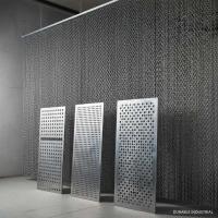 China Electroplated Aluminum Chain Link Curtains 10mm Link Width 2.5 Kg Decorative Metal Screens for sale