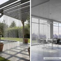 China Aluminum Metal Chain Link Curtain 100cm Width Indoor Outdoor Divider for sale