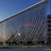 China Kinetic Wind Facade Metal  Architectural Mesh Wind Moving Curtain Wall Facade for sale