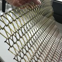 China Cascade Decorative Metal Mesh Architectural Mesh  Architectural facade panel for sale