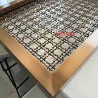 China Decorative Metal Privacy Screen Wire Mesh Room Divider 2m Indoor Outdoor for sale