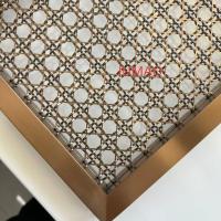 China Decorative Metal Privacy Screen Wire Mesh Room Divider 2m Indoor Outdoor for sale