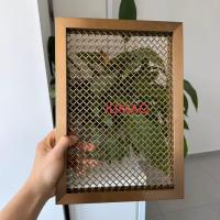 China Cabinet Decorative Inlay Panel  Wire Mesh Room Divider Decorative Curtain Screen for sale